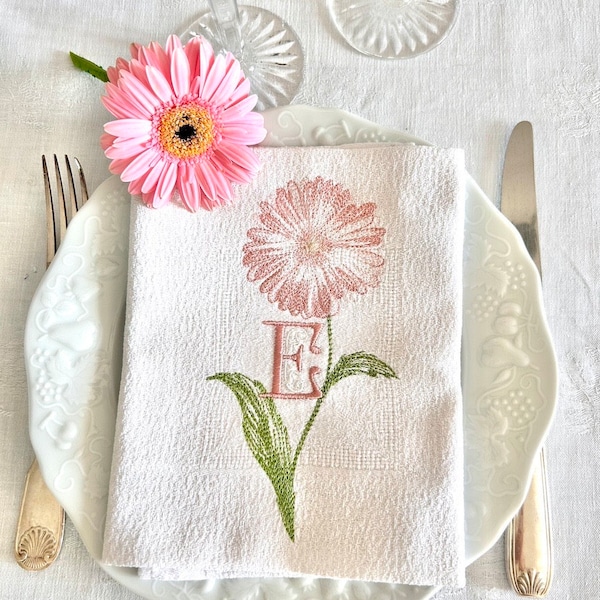 Gerbera Daisy Machine Embroidery Design, Digital Machine Embroidery ...