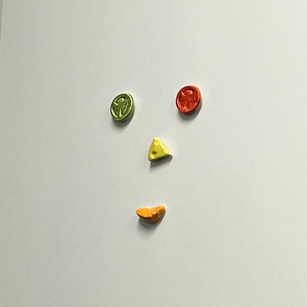 Ceramic Refrigerator Magnets . Set of 5-broccoli , Cheese, Orange ...