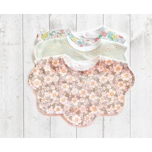 Scalloped Baby Bib PDF Sewing Pattern | Beginner Friendly | 6 Months ...
