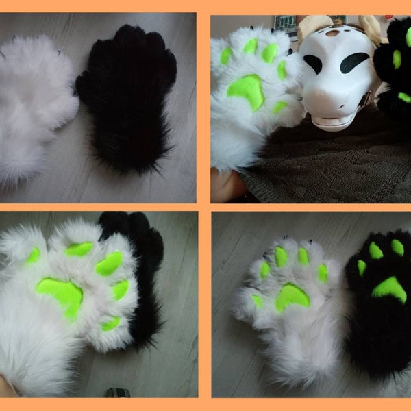 PDF TEMPLATE: Fursuit 5 Finger Paws! Digital Download - Etsy