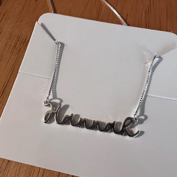 Script Name Necklace, Children Name Necklace for Mom, Meaningful Gift ...