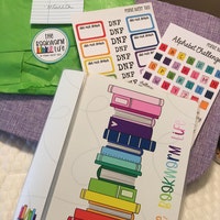 Alphabet Reading Challenge Planner Stickers ABC Reading Planner ...