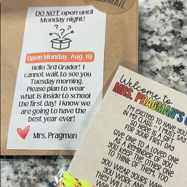 Back to School Friendship Bracelets: Student Encouragement Gift - Etsy