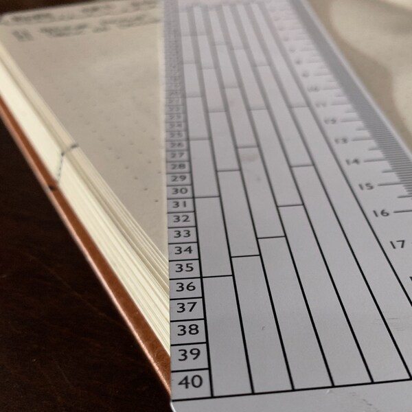 A5 Bullet Journaling Ruler Counts Boxes and Divides Your A5 Bujo Page ...