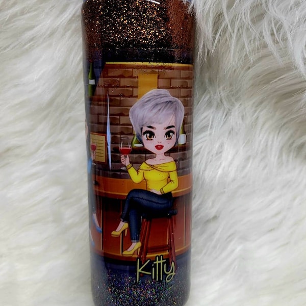 Best Friends Chibi Drinking Cocktails Clipart, Besties Clipart, Girl ...