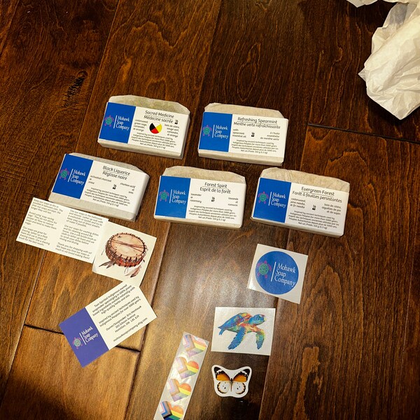 Indigenous Soap Gift Set | Two Large Bars, Crocheted Cotton Washcloth ...