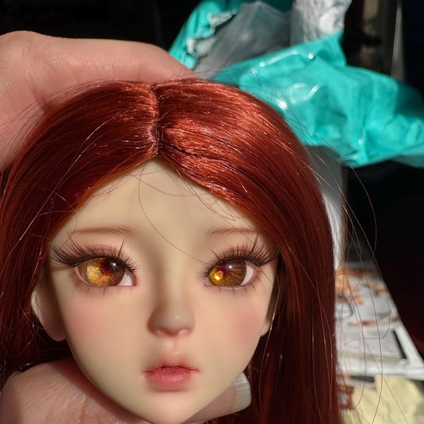 Custom Doll Wig for Minifee 1/4 BJD Dolls- "tan Caps" 6-7" Head Size of Bjd, Msd, ,fairyland ...