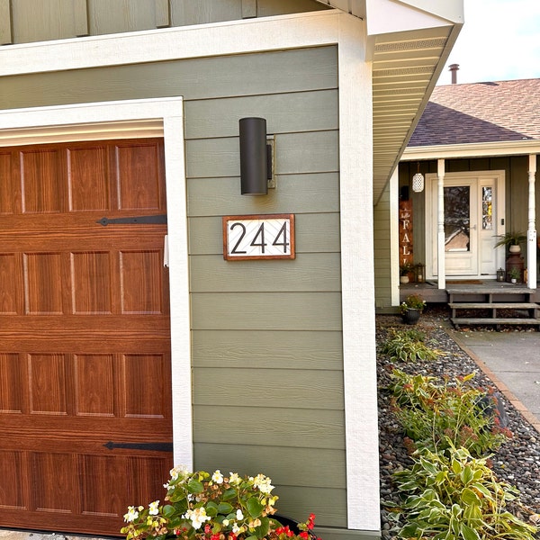 Horizontal Address Sign + Address Plaque + House Numbers + House ...