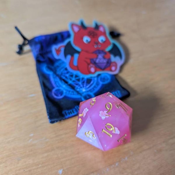 Panda-monium Dice Box and Panda Dice Set, 7 Polyhedral Dice for Tabletop Roleplaying Games, Dnd ...