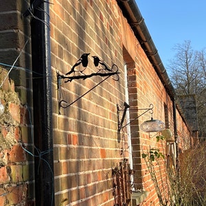 Magpie Metal Tree Art Metal Bird Garden Steel Rusty Silver Copper Gold ...