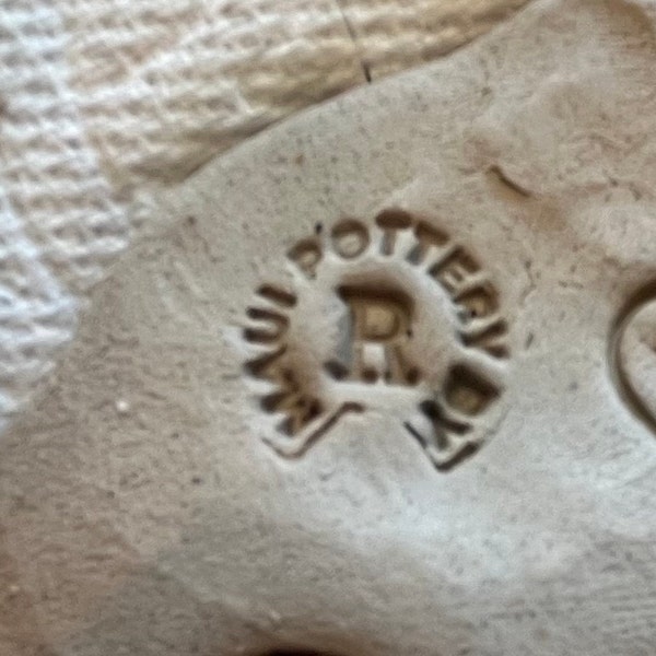 Custom Signature Pottery Stamp With Initial and Text, Initial Clay Mark ...