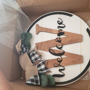 Custom Welcome Door Sign Front Door Decor Family Name Sign - Etsy