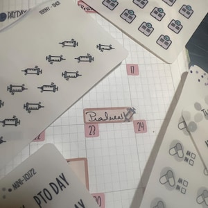 Appointment With Time Sticker for Planners and Journals. Clear or White ...