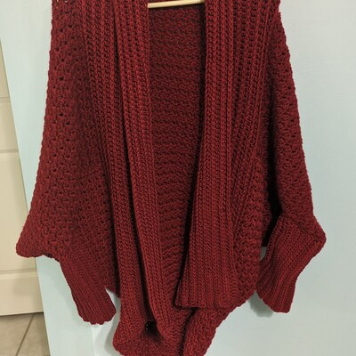 Crochet Pattern / Easy Cardigan From Rectangle / Beginner Sweater ...