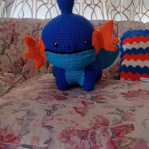 Mudkip Crochet Pattern Amigurumi PDF Patterns ENGLISH Instructions Only ...