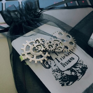 Bronze Steampunk Tie Clip Clockwork Tie Bar Made From Watch - Etsy