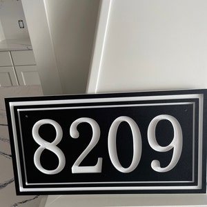 House Numbers Sign, Address Numbers Sign, Mailbox House Numbers ...