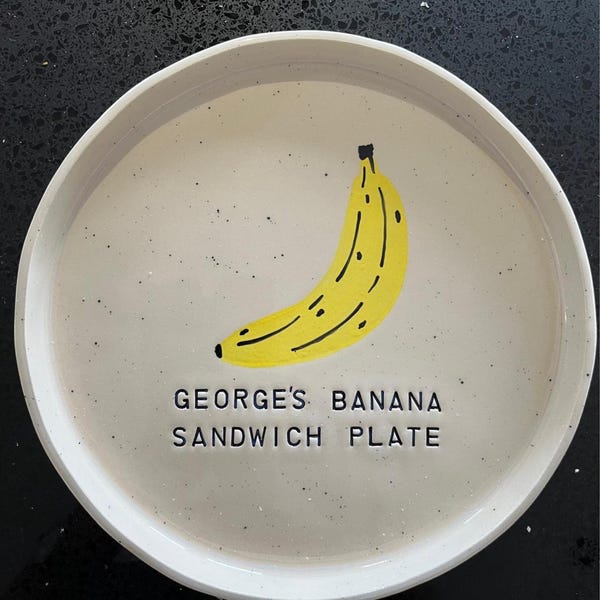 Personalised Happy Face Ceramic Plate | Handmade Stoneware Dish - Etsy UK