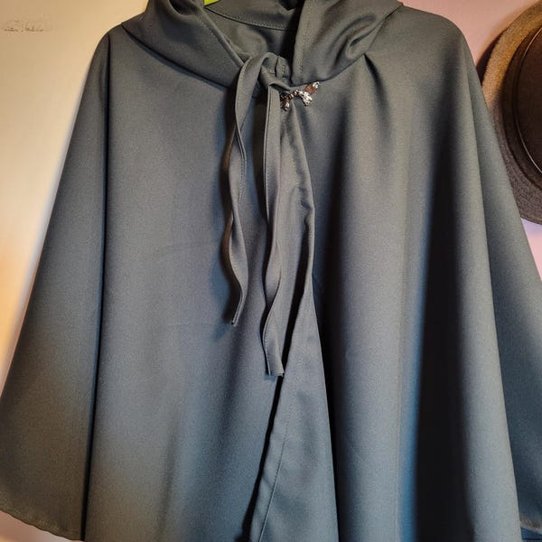 Mustard Yellow LINEN Cloak, Hooded Cloak, LARP ~ Renaissance, Medieval ...