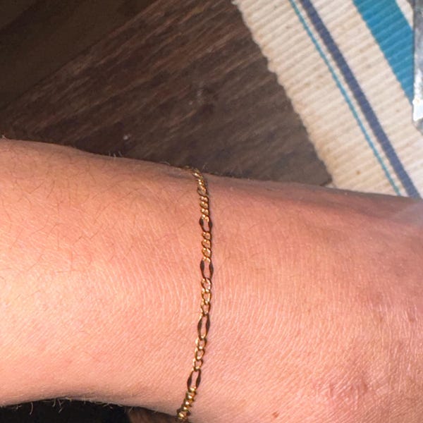 14K WHITE GOLD ANKLET 2.0MM Wide Double Curb Link 10 Inch Spring Ring ...