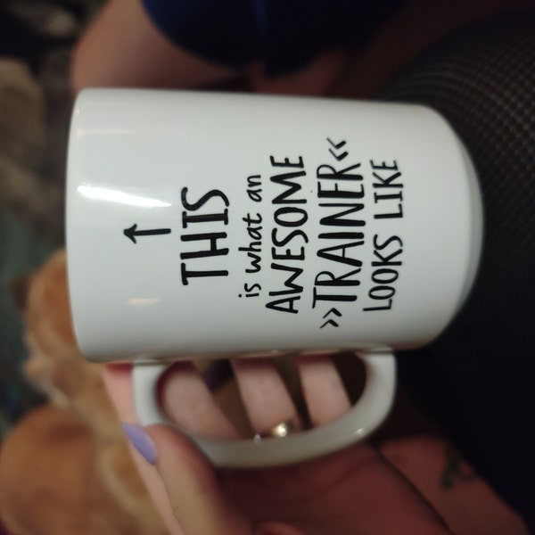 This is What an Awesome Trainer Looks Like Funny Mug, Horse Dog Trainer ...
