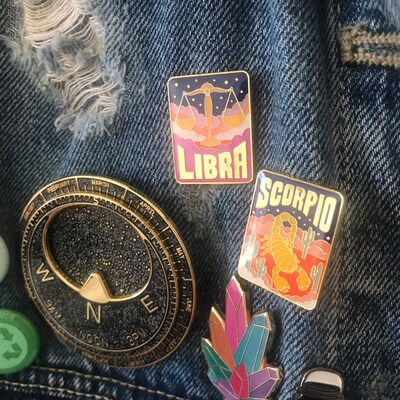 Scorpio Enamel Pin - Etsy