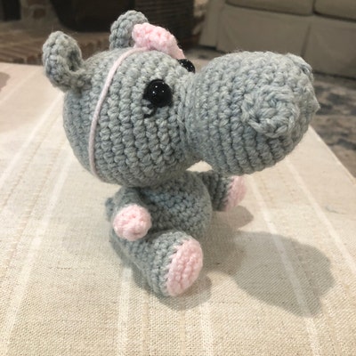 PATTERN: Hailey the Hippo Crochet Hippo Pattern Amigurumi Hippo Pattern ...