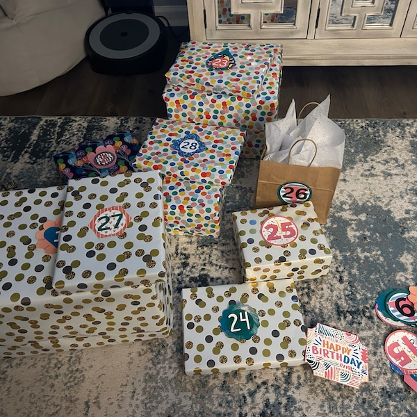 Birthday Countdown Gift Tags | Birthday Countdown Ideas - Gifts for ...