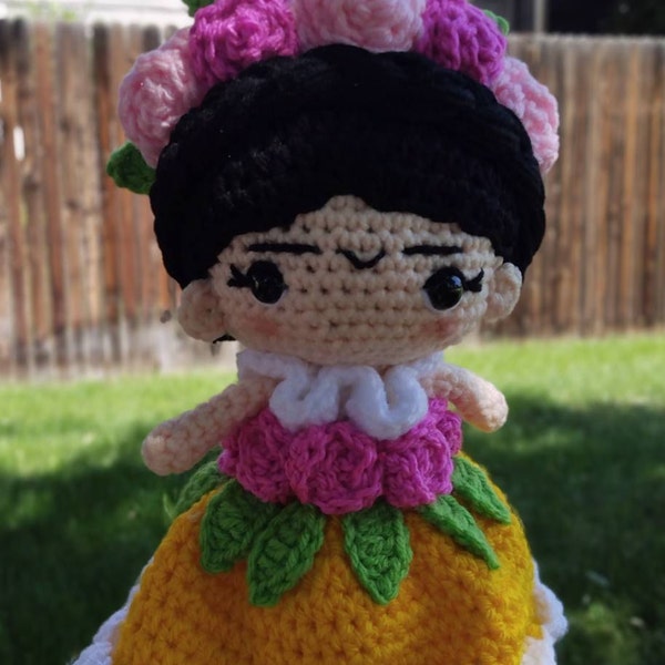 Frida Kahlo Amigurumi Doll Crochet Pattern, Frida Khalo Amigurumi ...