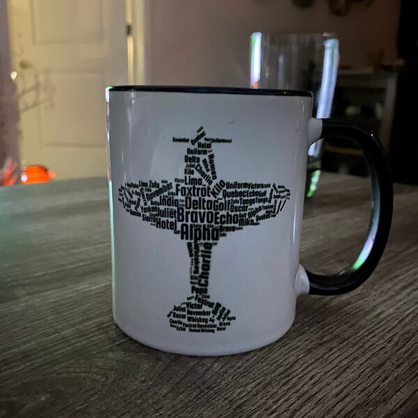 Aviation Alphabet Mug, Pilot Gifts, Flying Pilot Mug, Phonetic Flying ...