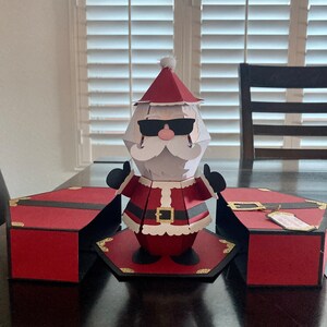 SANTA BOX Card SVG Instant Download Svg Project for Cricut, Scanncut ...
