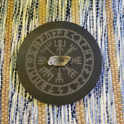 Viking Compass Slate Coaster Laser Engraved, Shabby Chic Gift, Wedding ...