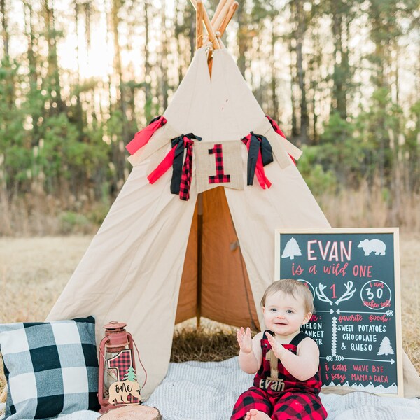 Lumberjack First Birthday Outfit, Lumberjack 1st or 2nd Birthday ...