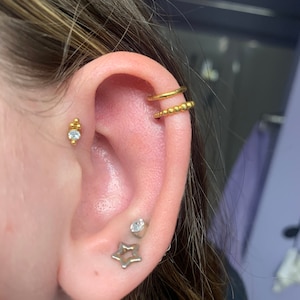 Twist Barbell Twist 3/4mm Ball Piercing Surgical Steel Ball | Etsy