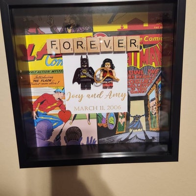 Personalised Papa/dad Superhero Box Frame, Personalised Frame for Him ...