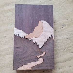 Yosemite National Park Wood Art, Solid Wood Wall Art, Wood Home Decor ...