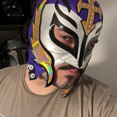 Pentagon Jr Lucha Libre Mask Key Chain Lucha Libre Key Chain - Etsy