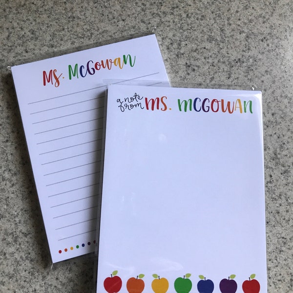 Personalized Notepad Gift, Personalized Notepad for Family, Neighbors ...