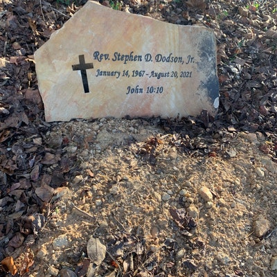 Custom Engraved Flagstone Rock Sign, Memorial, Headstone, Gravestone ...