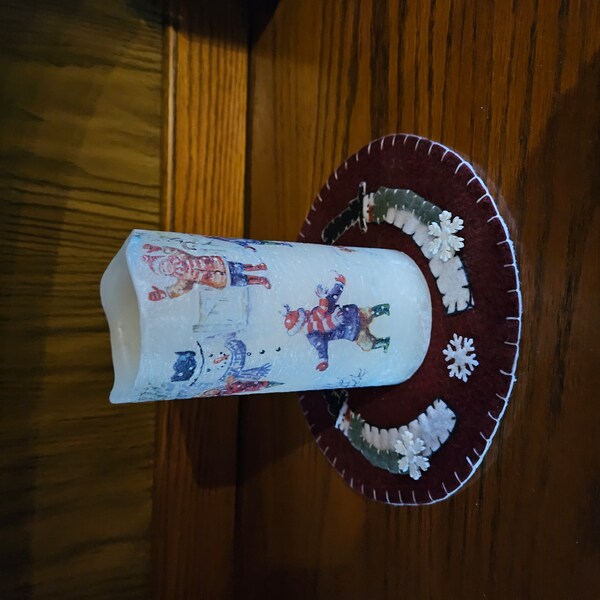 WINE BOTTLE/GLASSES Flameless Candle W/timer, Wine Flameless Candle ...