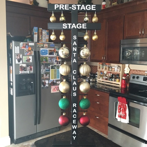 Drag Racing Startline Christmas Tree Santa Claus Raceway - Etsy