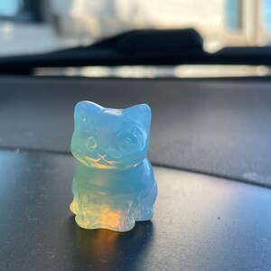 1.2 Inches Mix Quartz Mini Cute Cat,quartz Crystal Cat,home Decoration ...