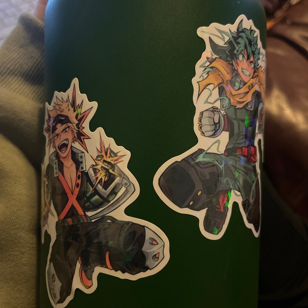 Anime Hero BKG and DK 4" Matte Vinyl Sticker | Anime & Manga Sticker ...