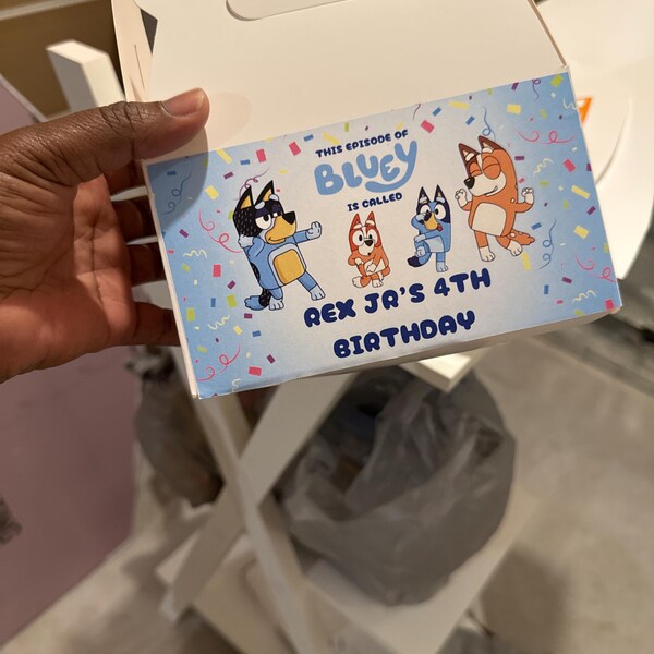 Bluey Pringles Label Girl Bluey and Bingo Party Favors Blue Dog ...