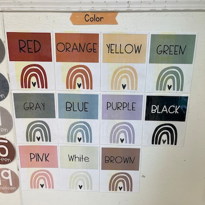 Boho Rainbow Teacher Toolbox Labels EDITABLE - Etsy