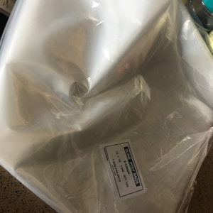 100 - 12 X 15" Clear Poly Plastic Back Flap Lock Bags for Shirts ...