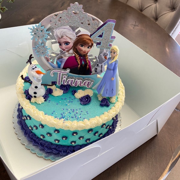 Frozen Cake Topper / Frozen Party / Ana & Elsa - Etsy
