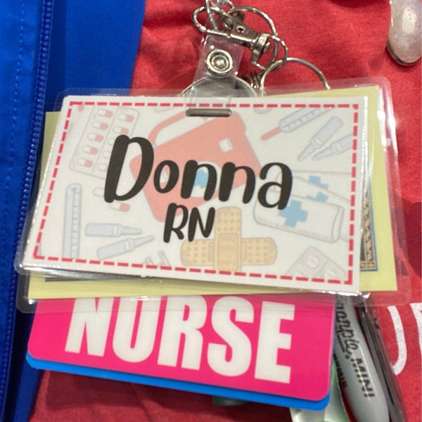 Badge Name Tag, Medical Badge Name Tag, Nurse Badge Name Tag, ER Nurse ...
