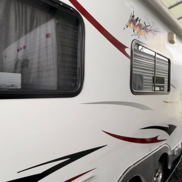 RV, Trailer Hauler, Camper, Motor-home Large Decals/graphics Kits 24-k ...