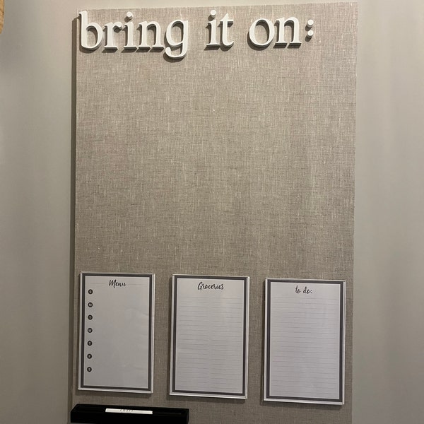 Magnetic Board Organization for Family or Salon or Spa: Modern Custom ...